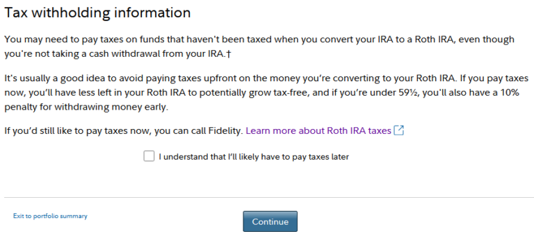 Fidelity Roth Conversion: Why, and Step-by-Step Instructions