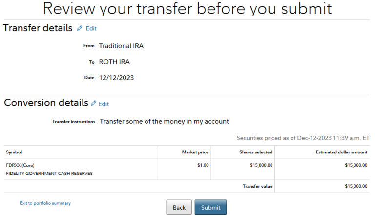 Fidelity Roth Conversion: Why, and Step-by-Step Instructions